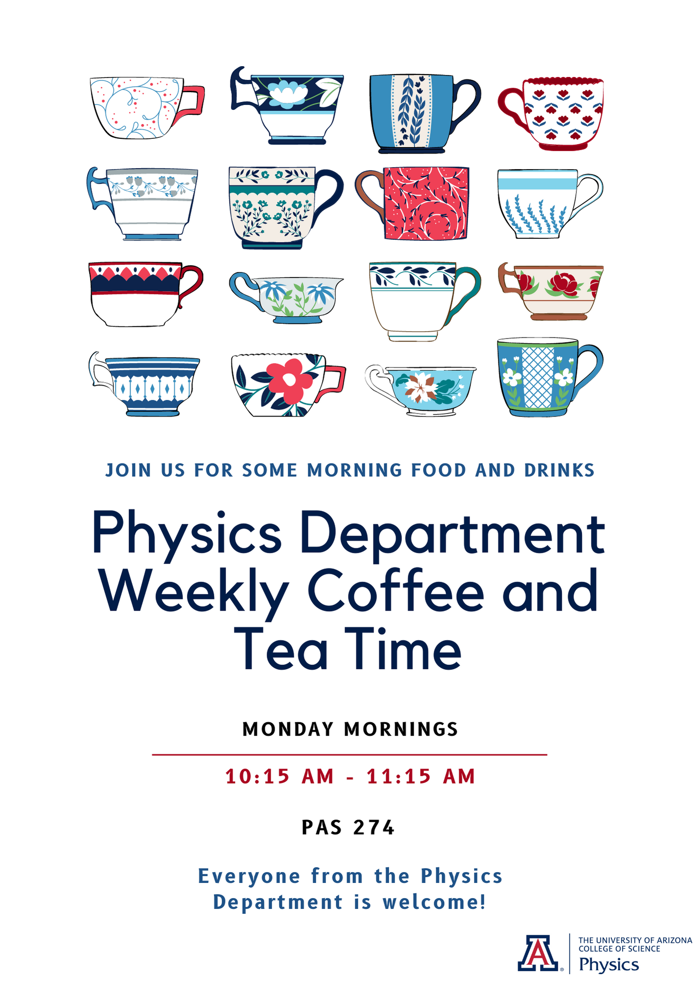 Department of Physics Weekly Coffee/Tea Time | UA Science | Physics