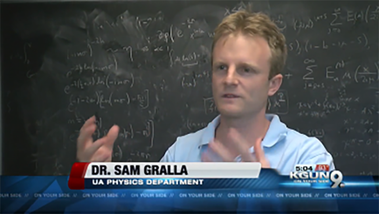 Sam Gralla Explains Neutron Star Explosion on KGUN 9 News | UA Science ...